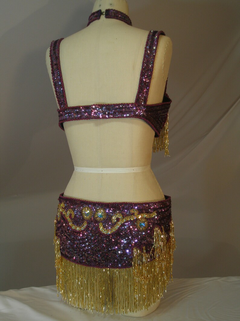 Beaded Belly Dance Costume Sequin Bedlah Lace Belly Dance | Etsy