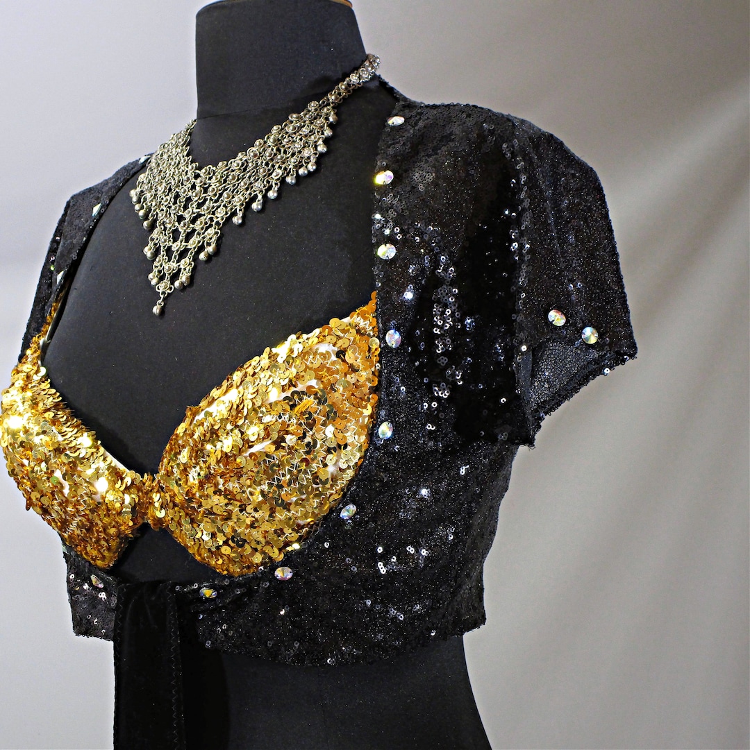 Black Choli, Belly Dance Top, Belly Dance Costume, Ren Faire Outfit ...