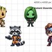 Superhero Clipart Bundle, 16 PNG Files, Cute Superhero Chibi Characters ...