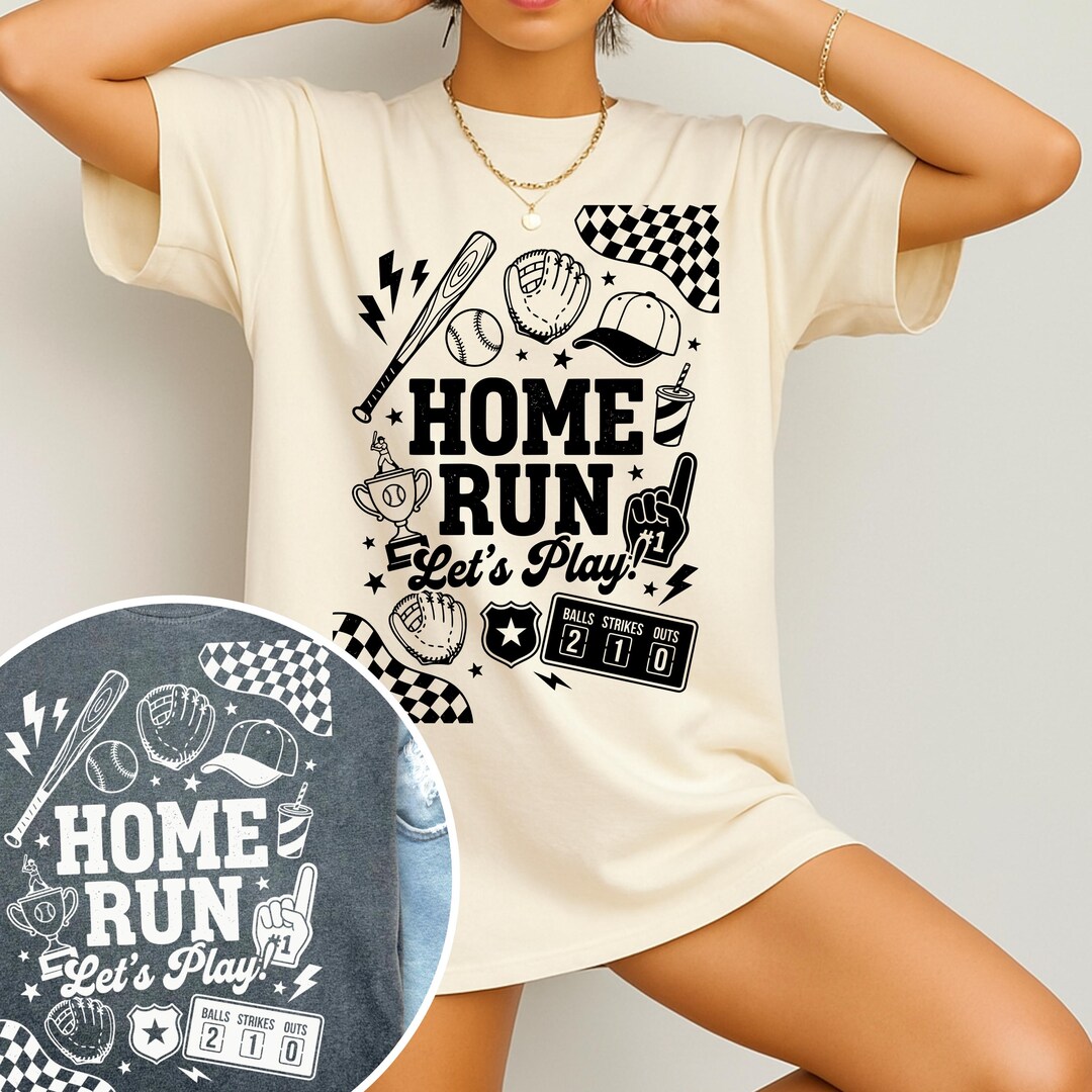 Home Run PNG Shirt Design, Baseball 2 PNG, Sports Mom Sublimation ...