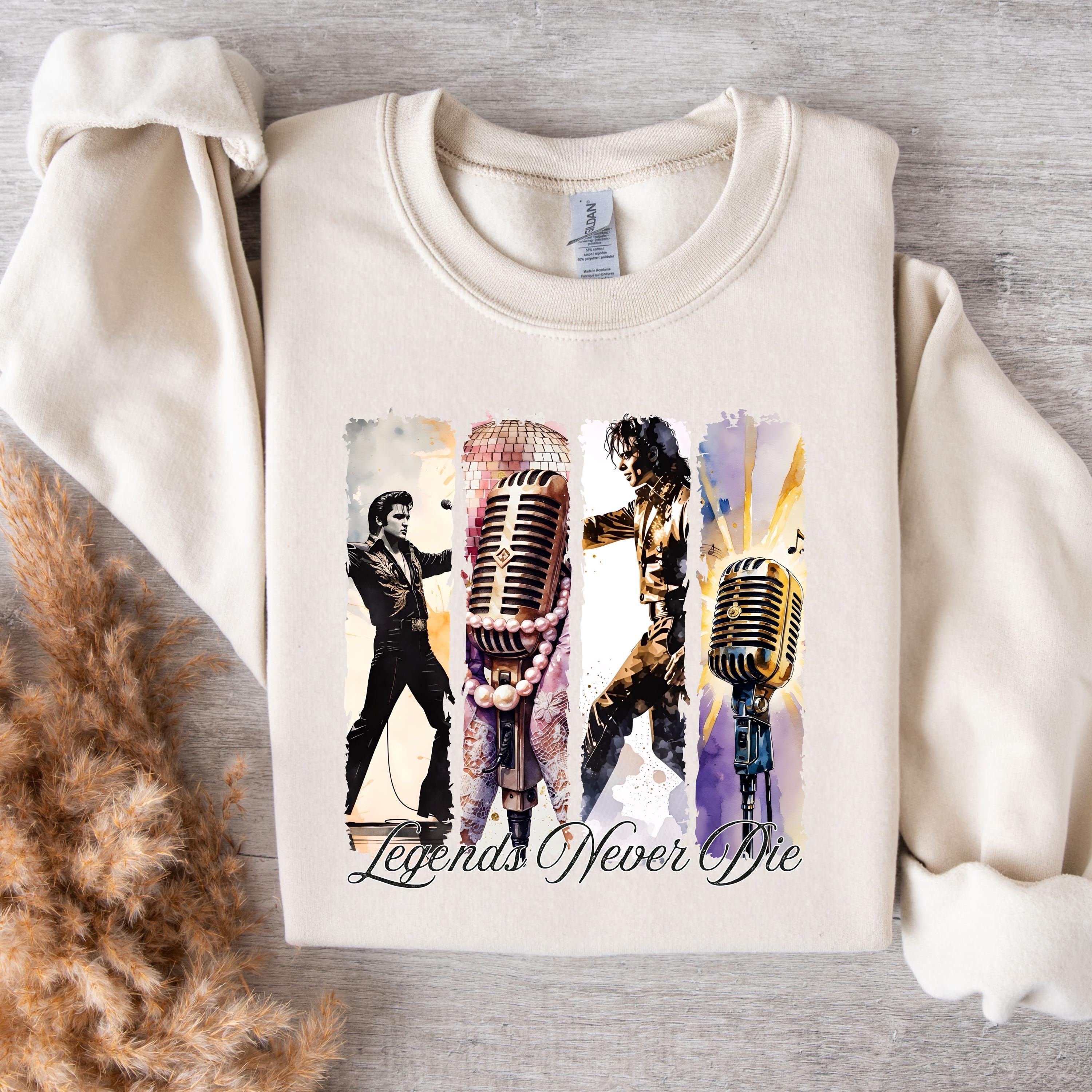 Legends Never Die PNG, Music Legends Sublimation Design, Vintage Rock ...