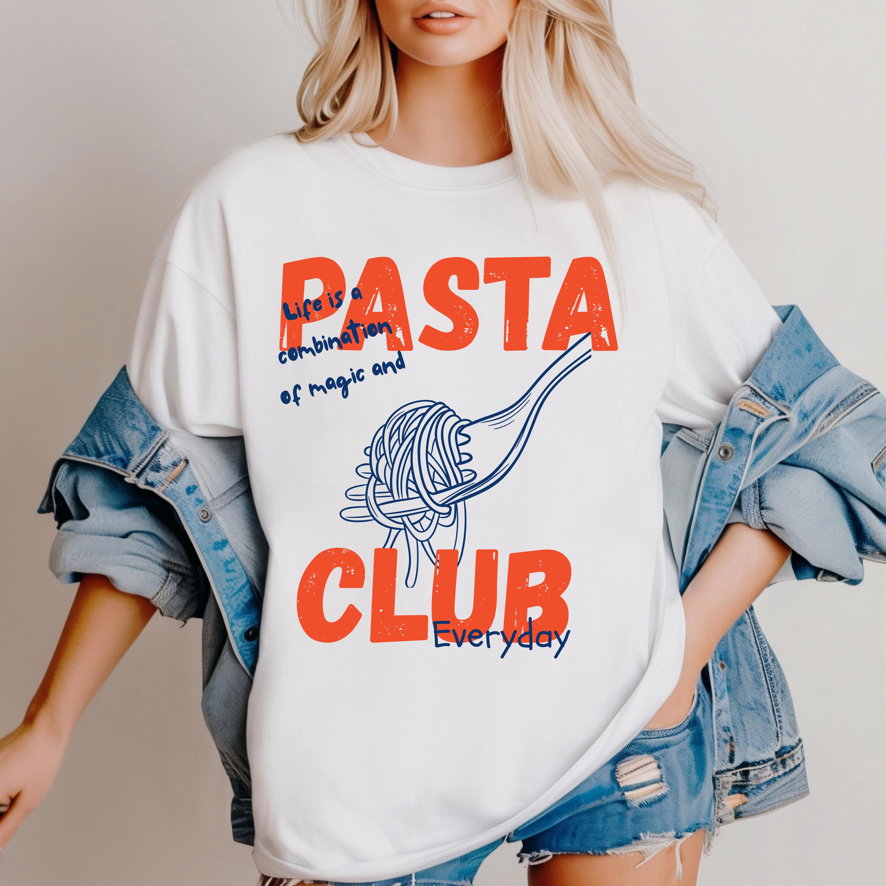Pasta Club T-shirt PNG Design, Funny Italian Food Shirt, Spaghetti ...