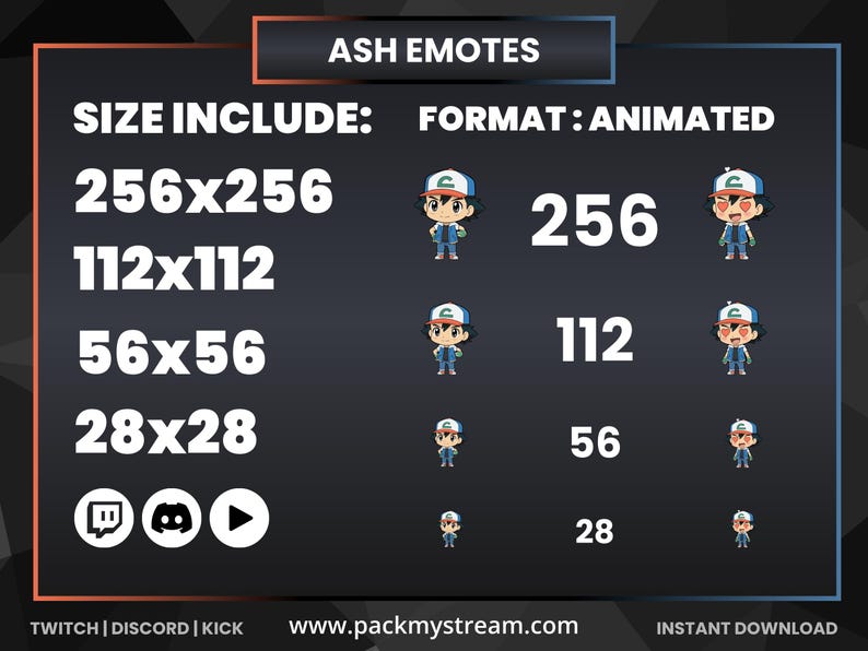 7 Animated Gamer Emotes Pack | Twitch Discord Kick Animated Emotes ...