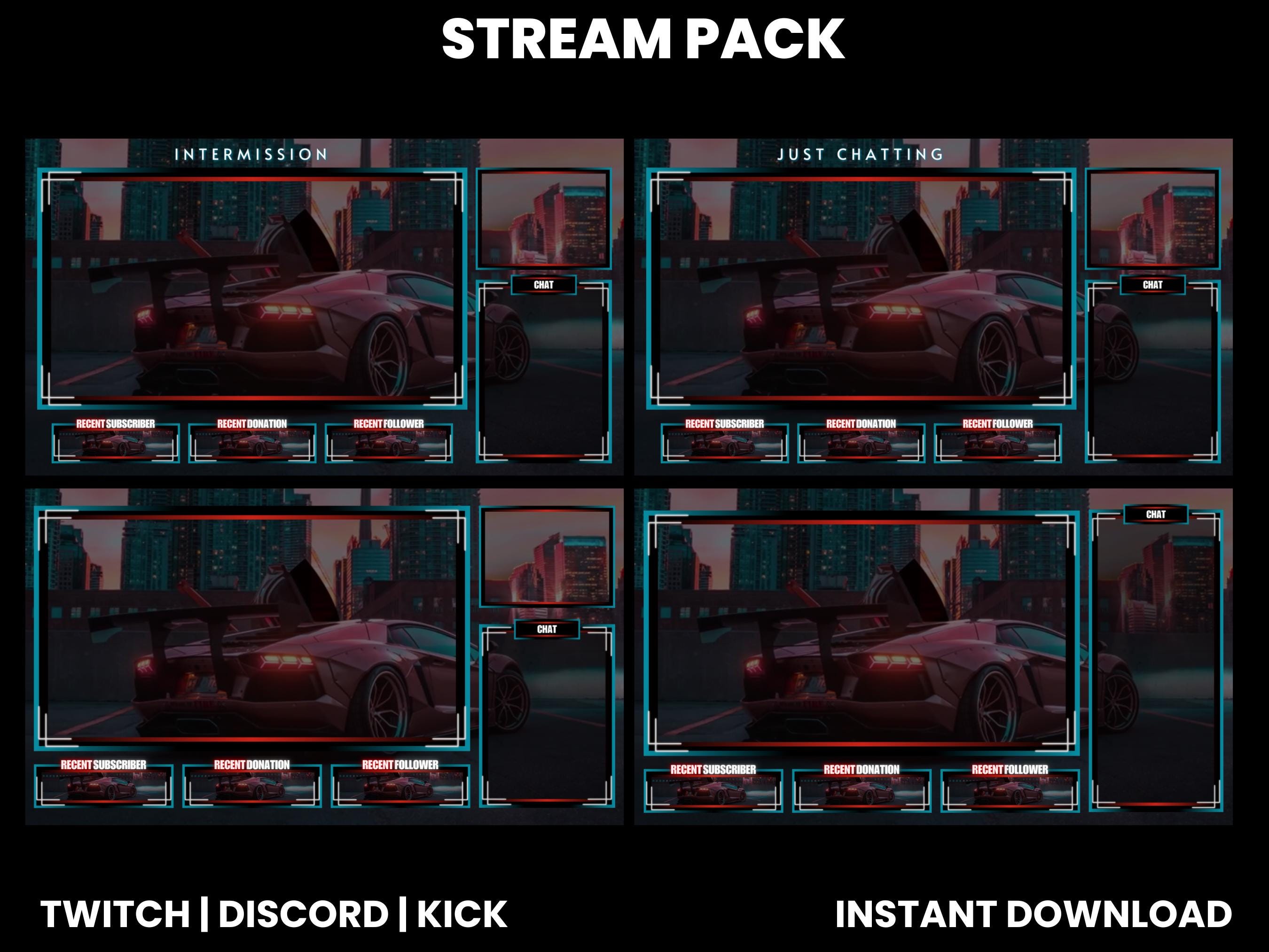 Animated Twitch Stream Pack | Twitch Screen Overlay | Animated Screens ...