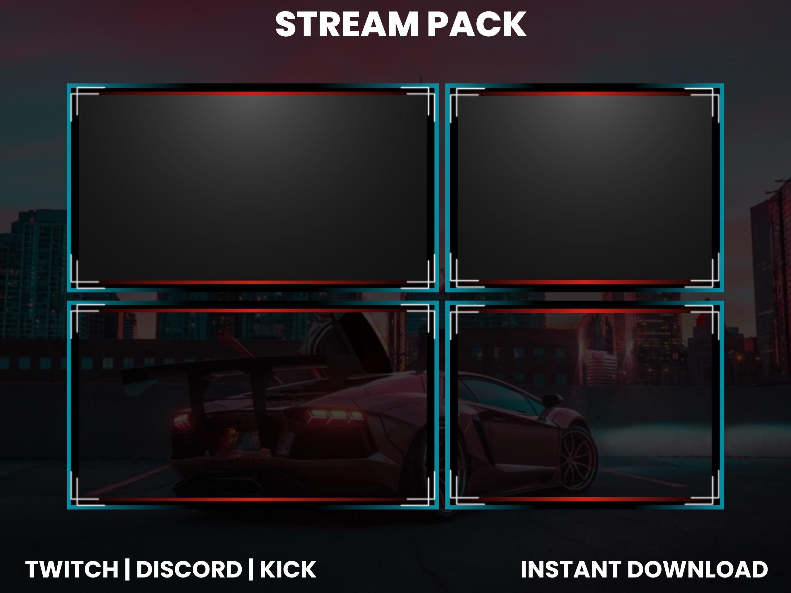 Animated Twitch Stream Pack | Twitch Screen Overlay | Animated Screens ...