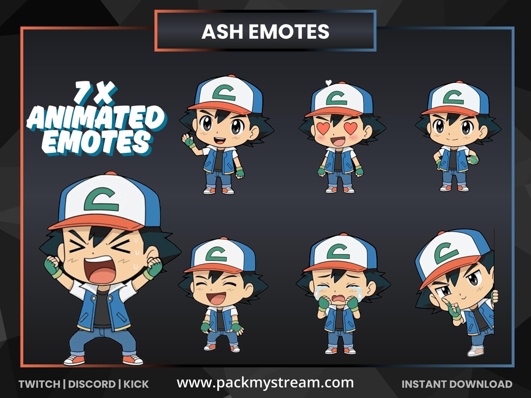 7 Animated Gamer Emotes Pack | Twitch Discord Kick Animated Emotes ...