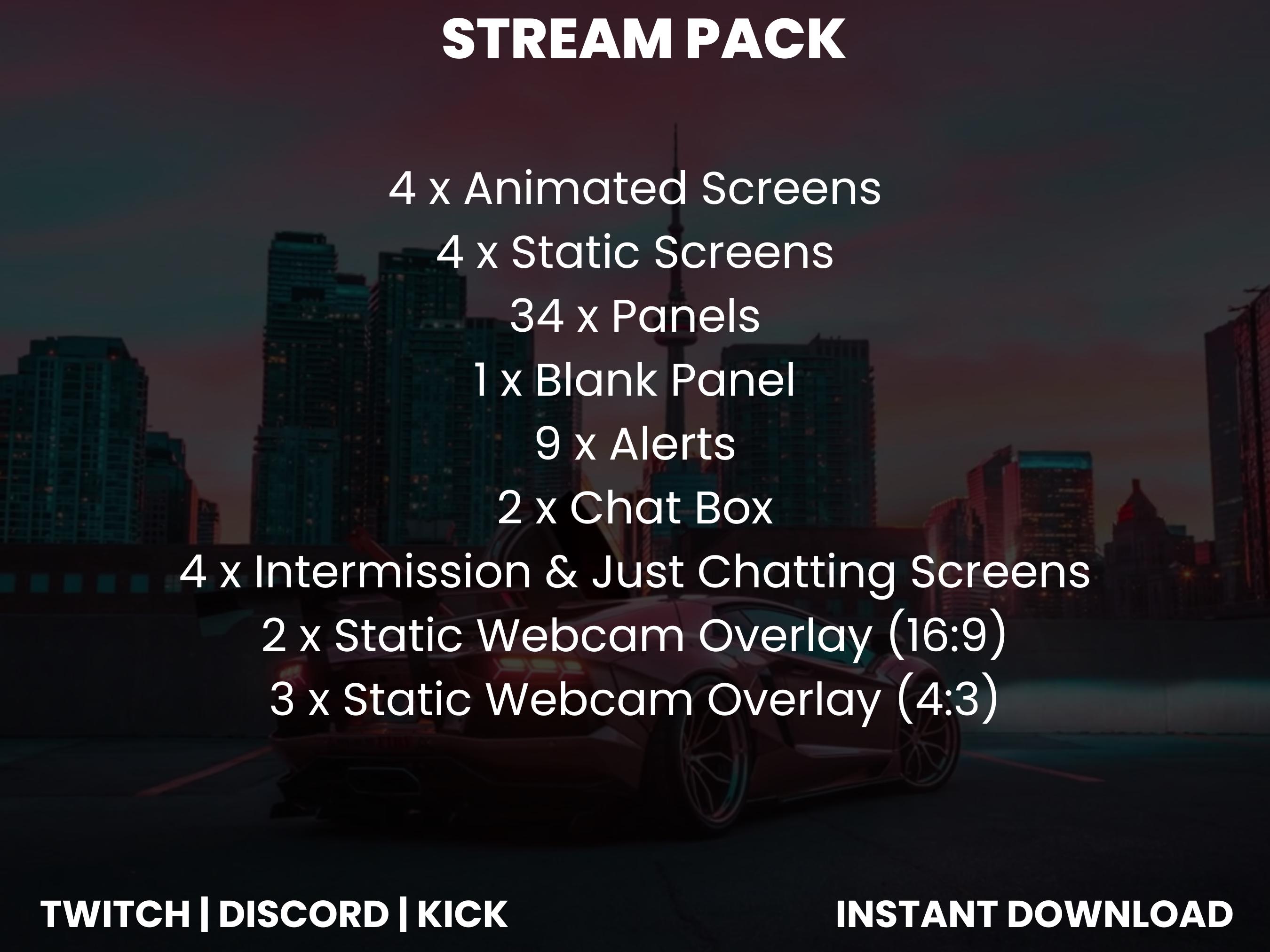 Animated Twitch Stream Pack | Twitch Screen Overlay | Animated Screens ...