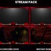 Red Haunted Halloween Twitch Overlay Pack | Spooky Stream Graphics for ...