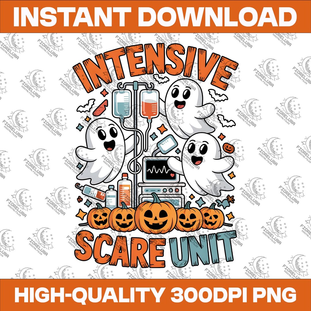 Intensive Scare Unit Nurse PNG, Halloween Ghost Medical Clipart, ICU Rn ...