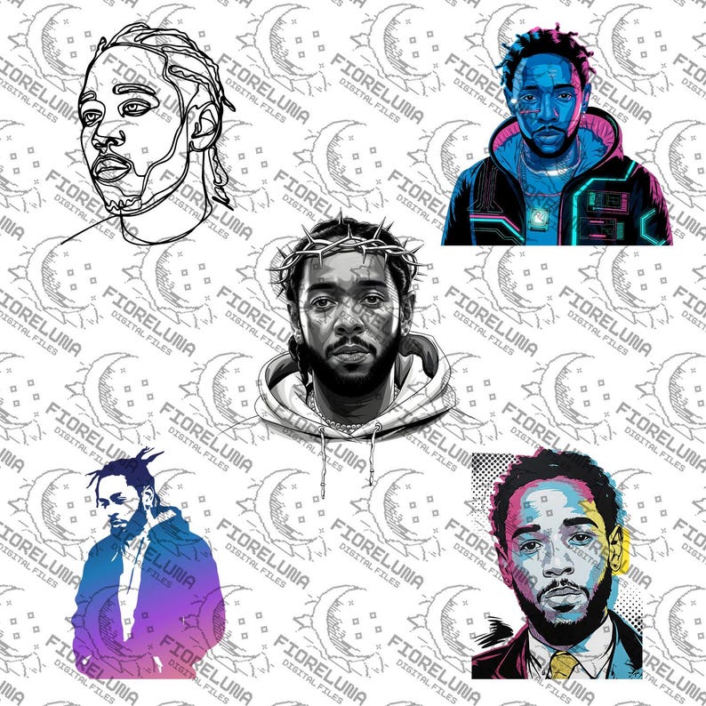 10+ Kendrick Lamar PNG Files | Digital Download | Iconic Rapper ...