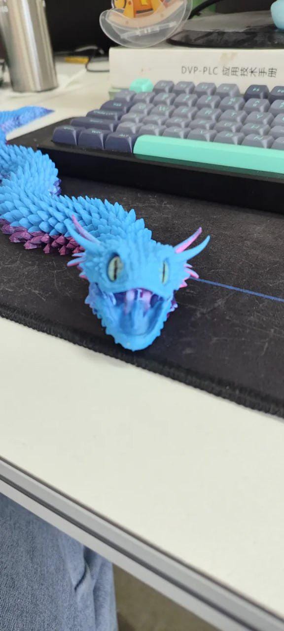 Flexi Dragon Stl File - Flexi Stl File - Print in Place - STL File for ...