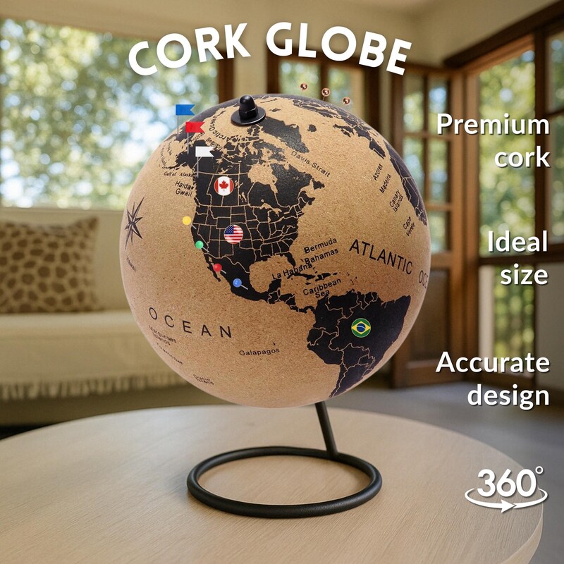 Cork World Map - Etsy