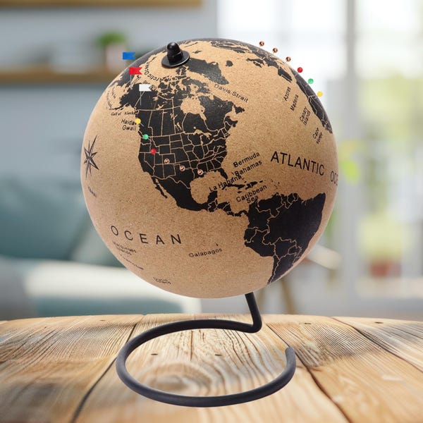 Push Pin Globe - Etsy