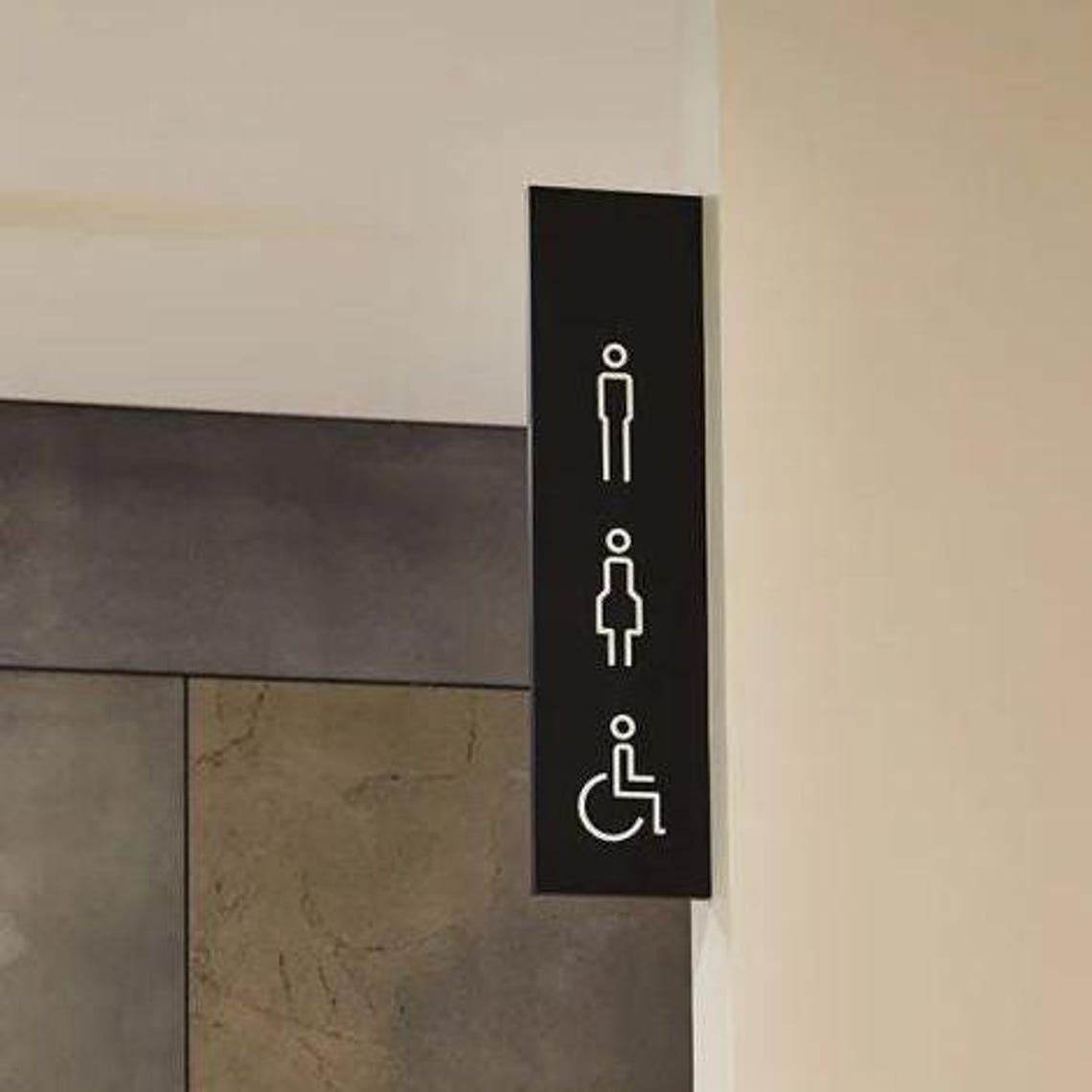 Side Mounted Directional Sign, Metal Lobby Sign, Blade Sign, Floor ...