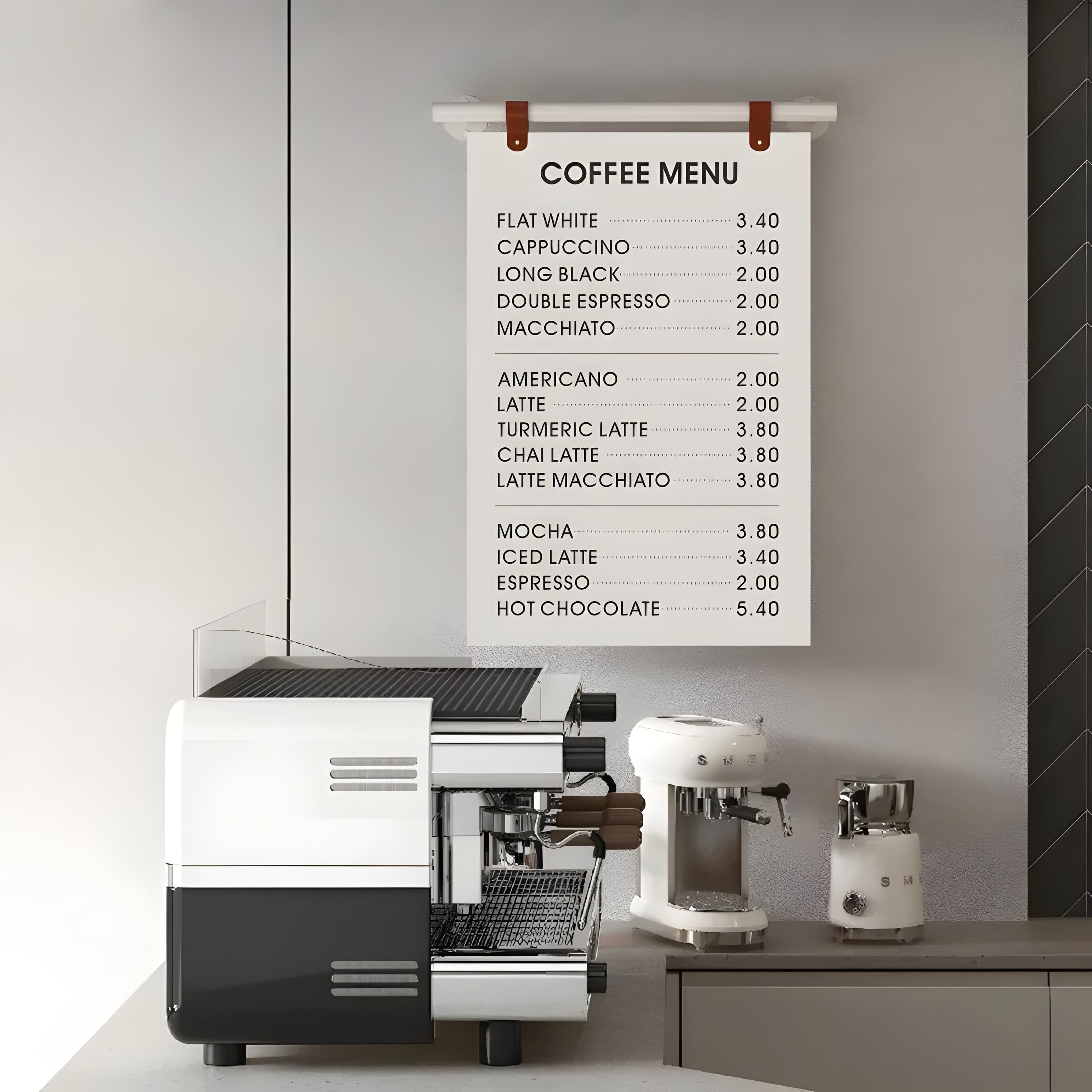 Cafe Sign, Menu Signboard, Hanging Price List, Wall Mounted Restaurant ...