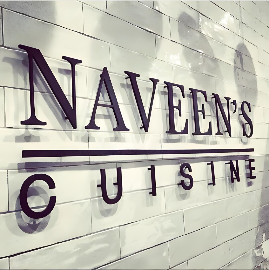 Laser Cut Sign, Business Logo Sign, Raised Metal Letters Sign, Cafe ...