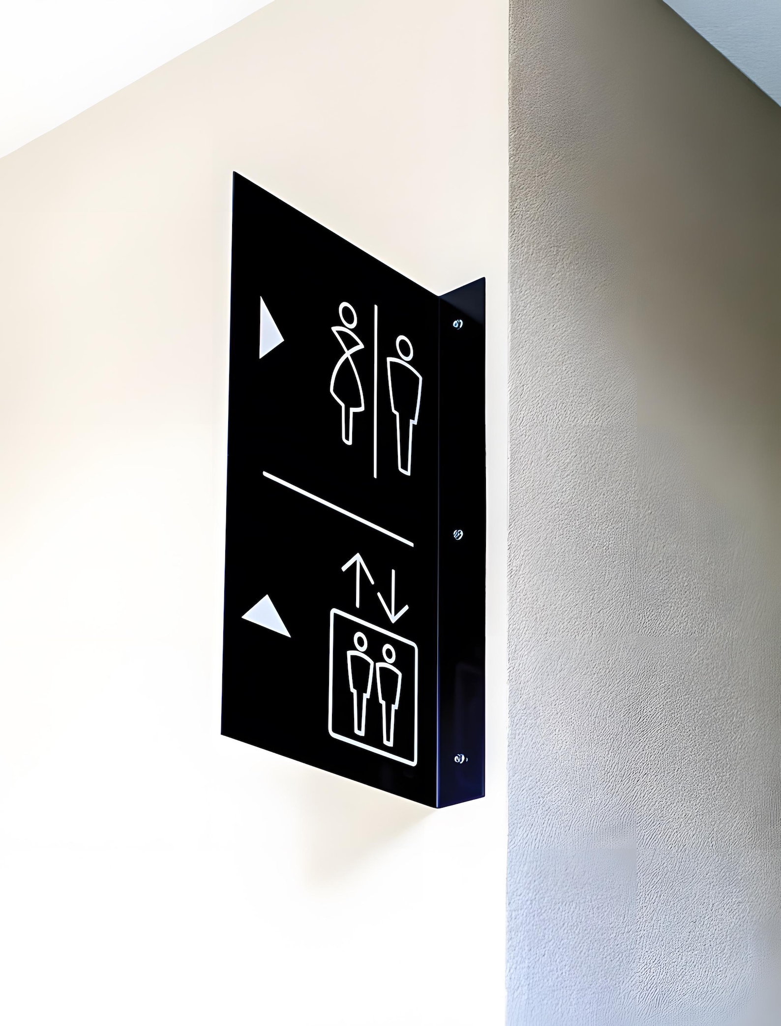 Custom Way Finding Signs, Double Sided Signs, Metal Lobby Signs, Rest ...