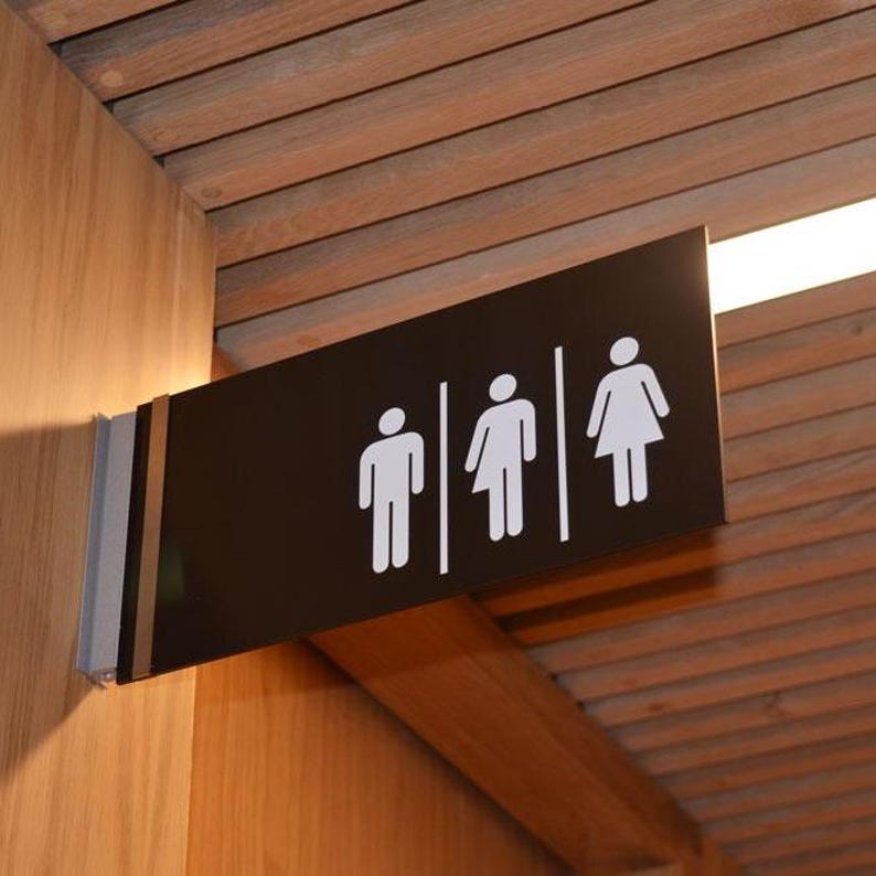 Custom Way Finding Signs, Double Sided Directional Signs, Metal Lobby ...