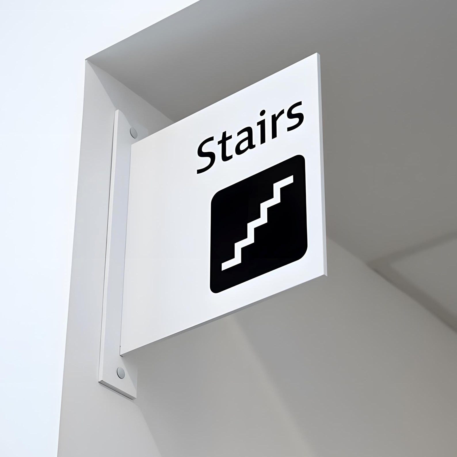 Side Mounted Directional Sign, Metal Lobby Sign, Blade Sign, Floor ...