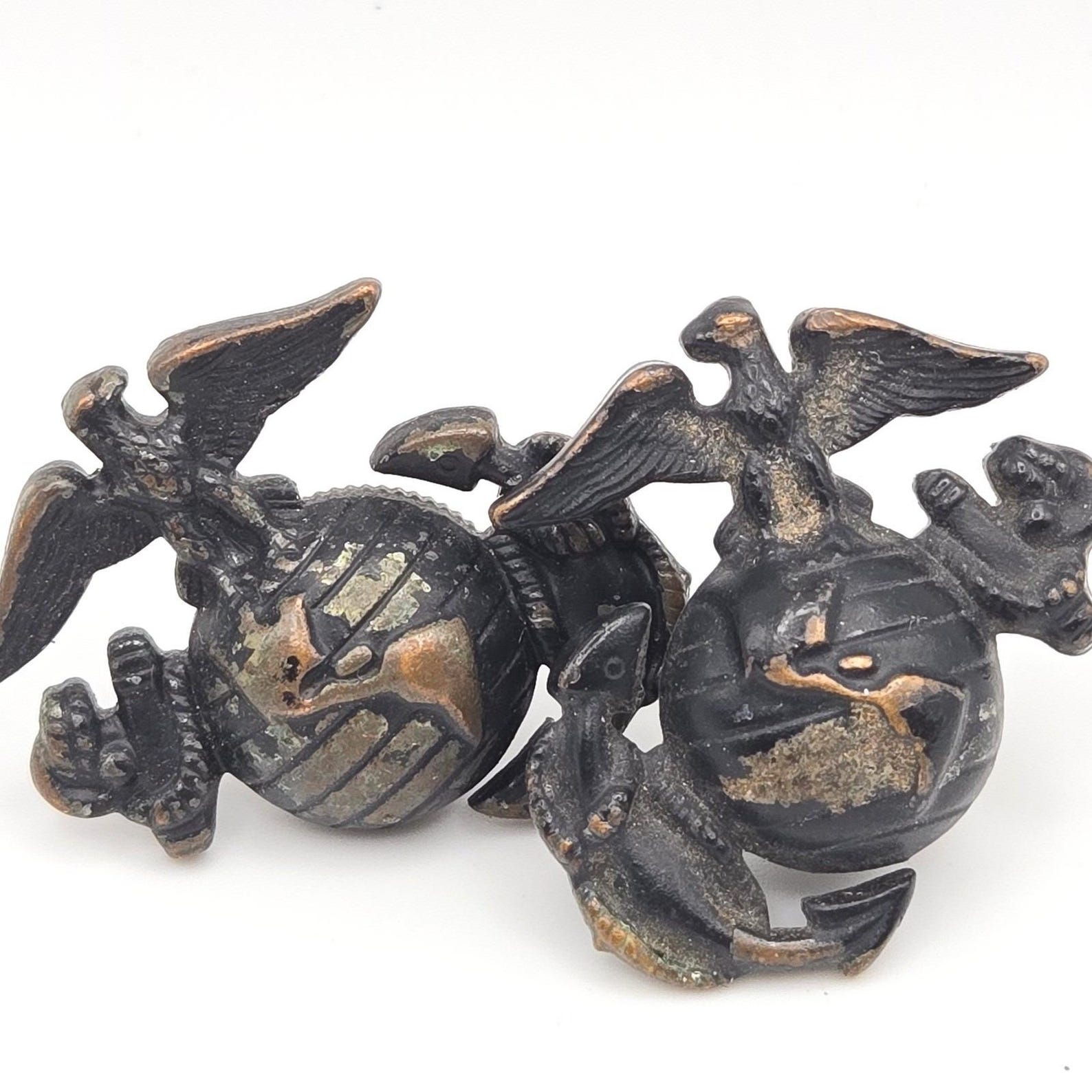 US Marine Corps USMC EGA Emblem Pins Set Eagle Globe Anchor Screw Back ...
