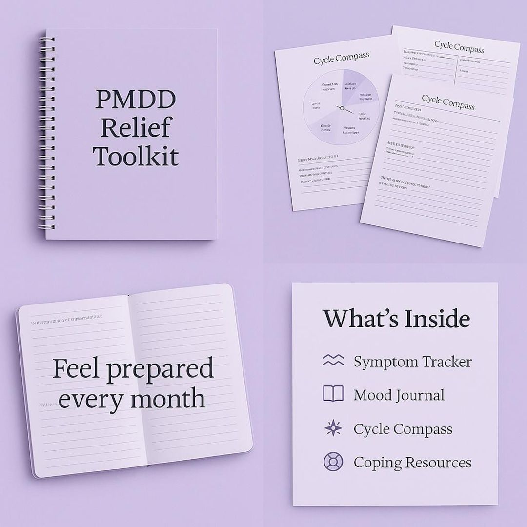 PMDD SYMPTOM & Mood Tracker Printable | A4/US Letter PDF | Menstruelle ...