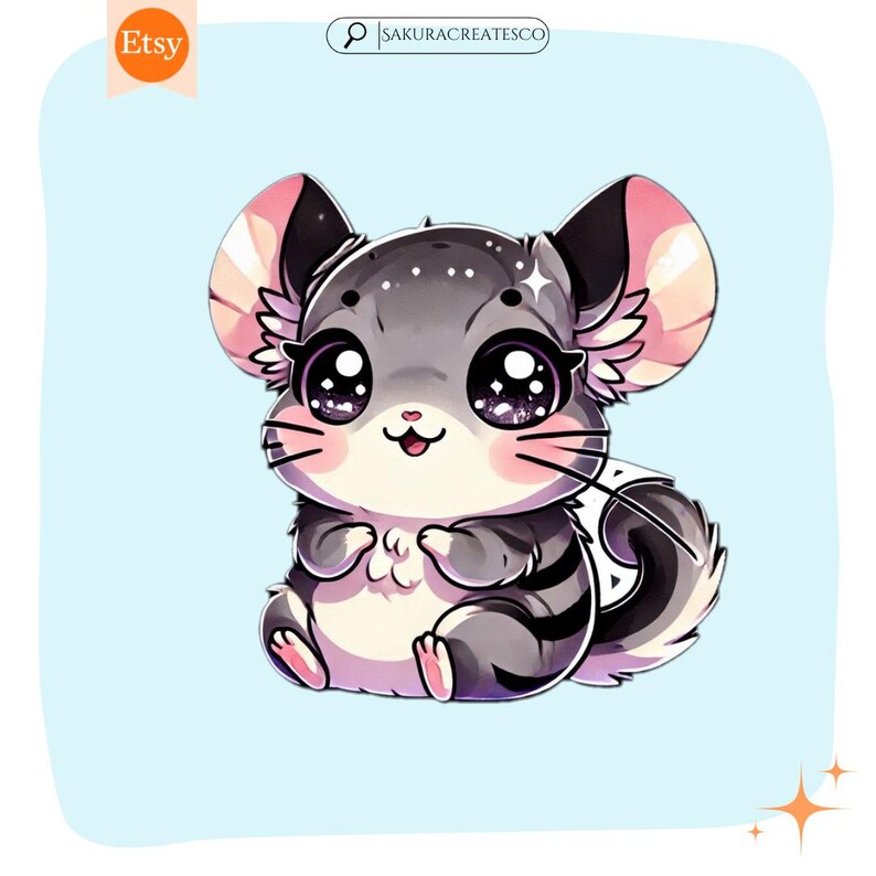 CUSTOM Chibi Pet, Cartoon Animal, Kawaii, Details, Animal Portrait ...
