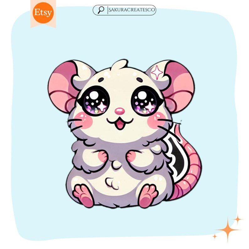 CUSTOM Chibi Pet, Cartoon Animal, Kawaii, Details, Animal Portrait ...