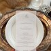 Bling Vellum Wedding Menus | Long Reception Menu | Dinner Menu | Table ...