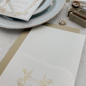 Luxury Gold Foil Wedding Invitation Formal Wedding Style 315 - Etsy