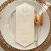 Bling Vellum Wedding Menus | Long Reception Menu | Dinner Menu | Table ...