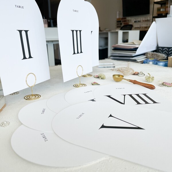 Arch Table Numbers - Etsy
