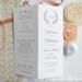 Folded Wedding Program Printable Template or Printing - Etsy