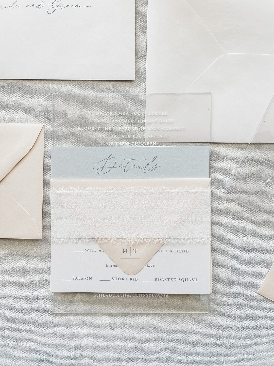 SAMPLE Wedding Invitation Wedding Clear Invitations Custom Invitations ...