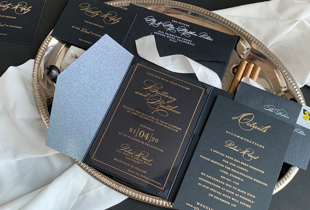 Acrylic Wedding Invitation Acrylic Card Clear Invitations - Etsy