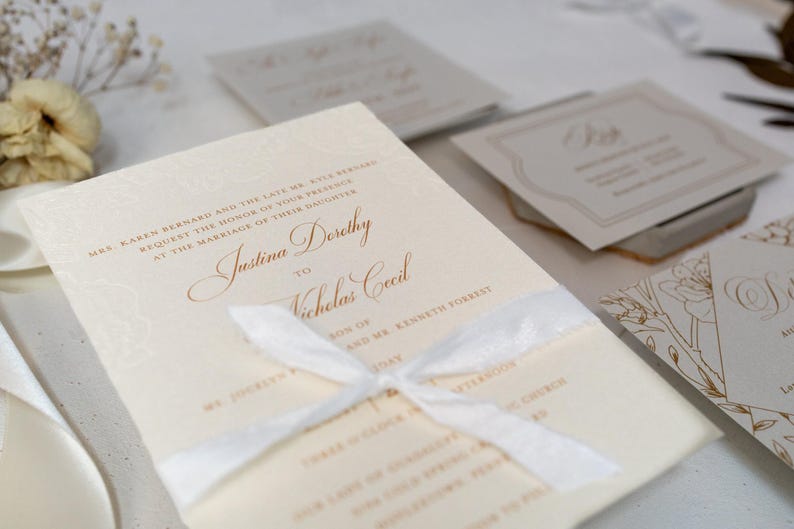 Wedding Invitation Sample Pack (various Prints and Finishes Included ...