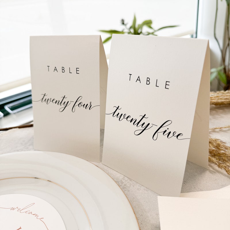 Table Number Tent - Etsy