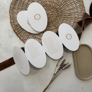 Folding Oval Seating Chart Style 42 - Etsy