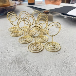 Gold Table Number Holders - Etsy