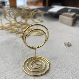Gold Table Number Holders - Etsy