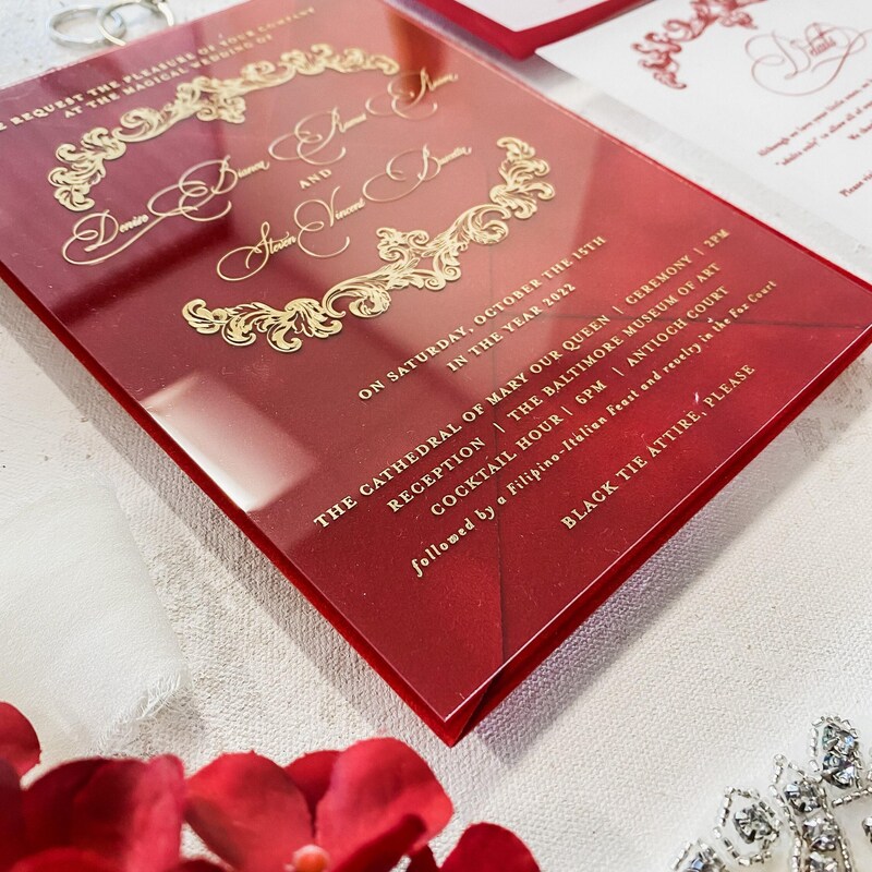 Clear Invitations - Etsy