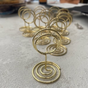 Gold Table Number Holders - Etsy