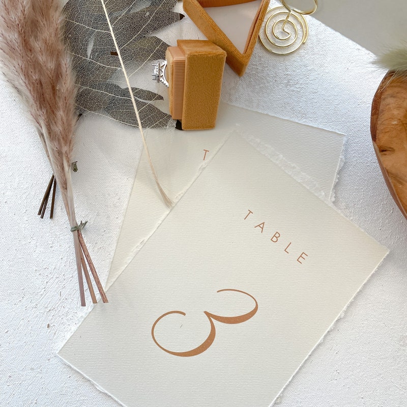 Copper Table Numbers - Etsy