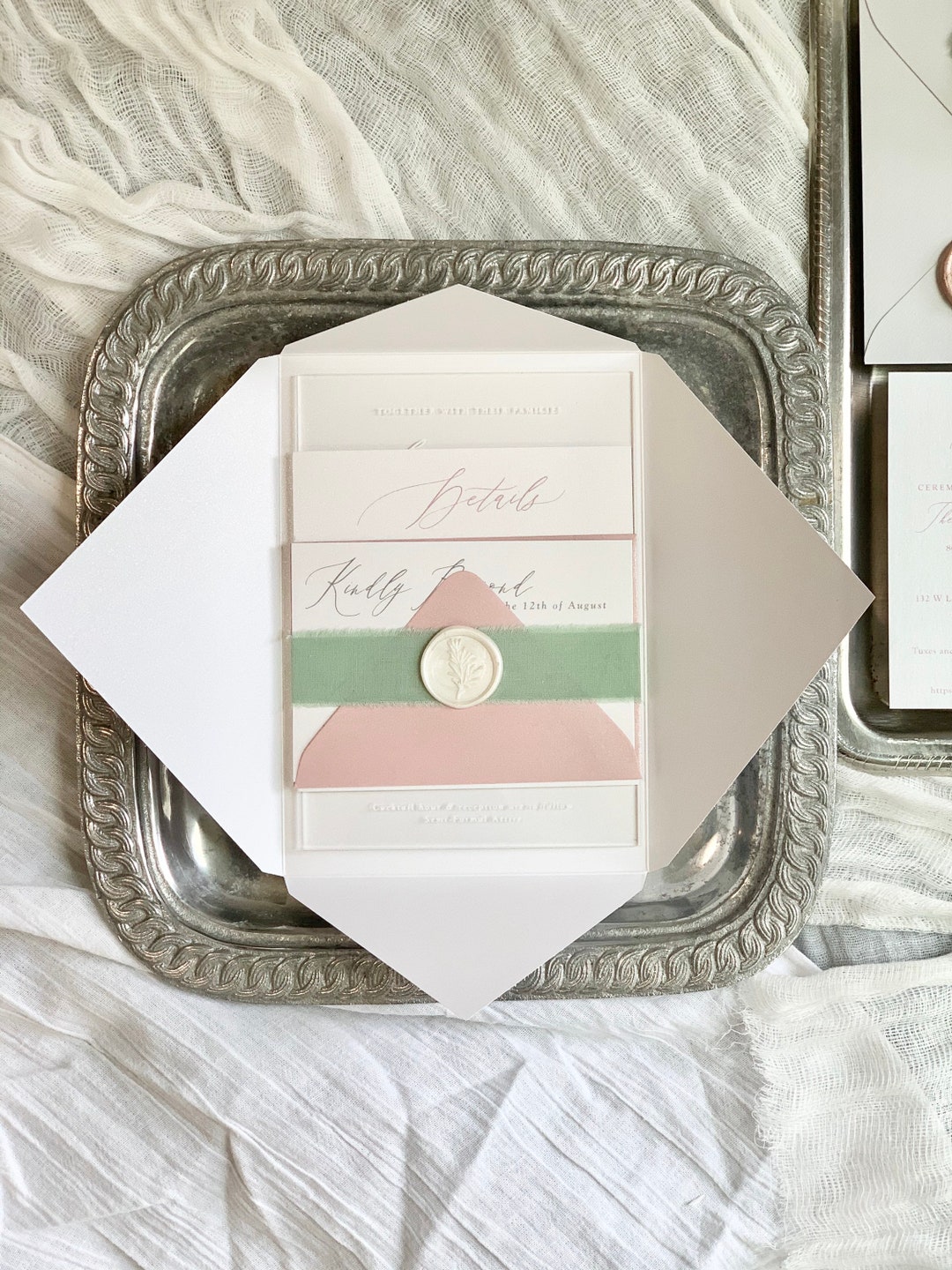 Acrylic Wedding Invitation Clear Invitations Custom Invitations ...