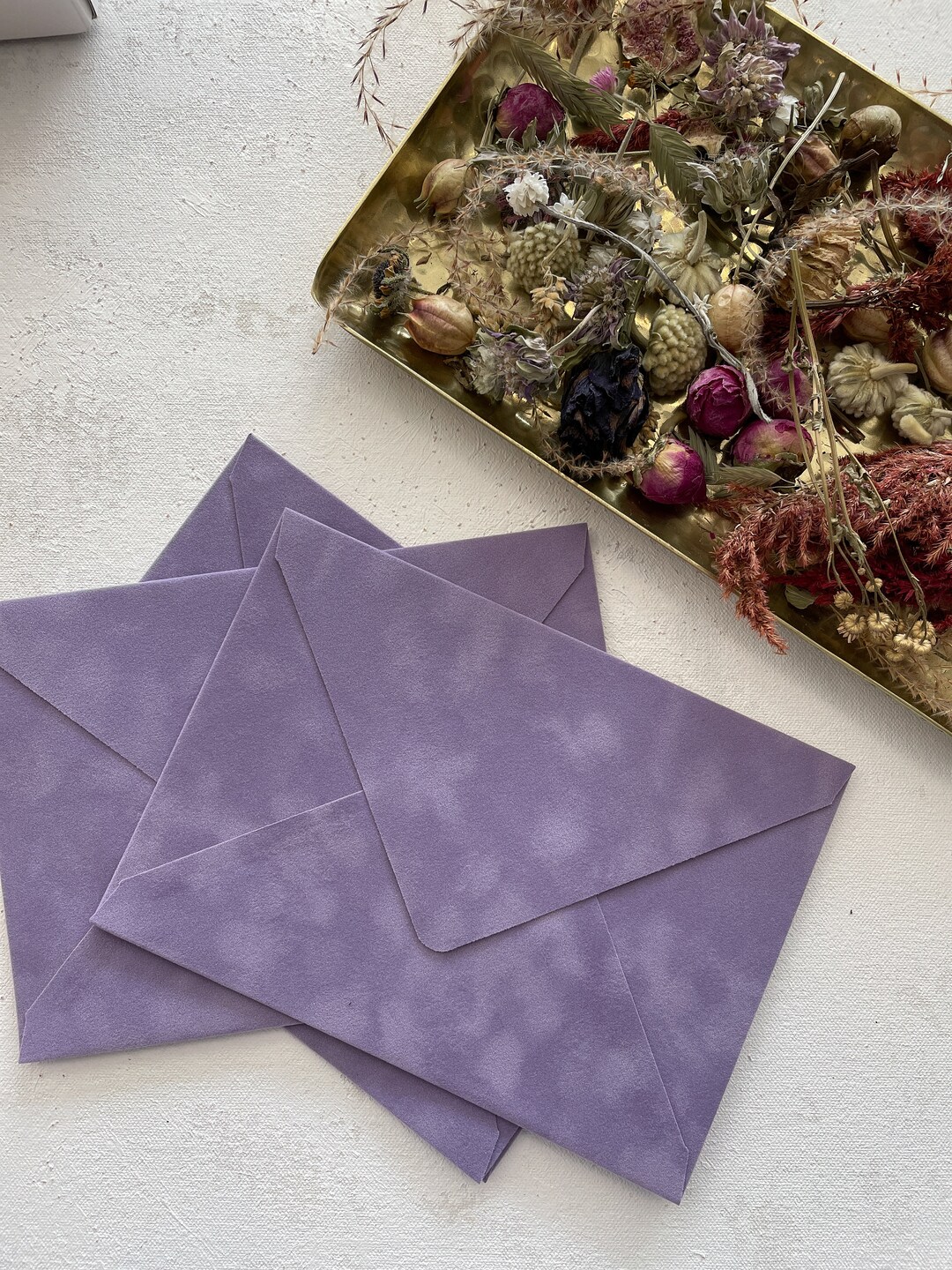 Velvet Envelopes Lavendara Velvet Envelope A7 7.25x5.25 Other Colors ...
