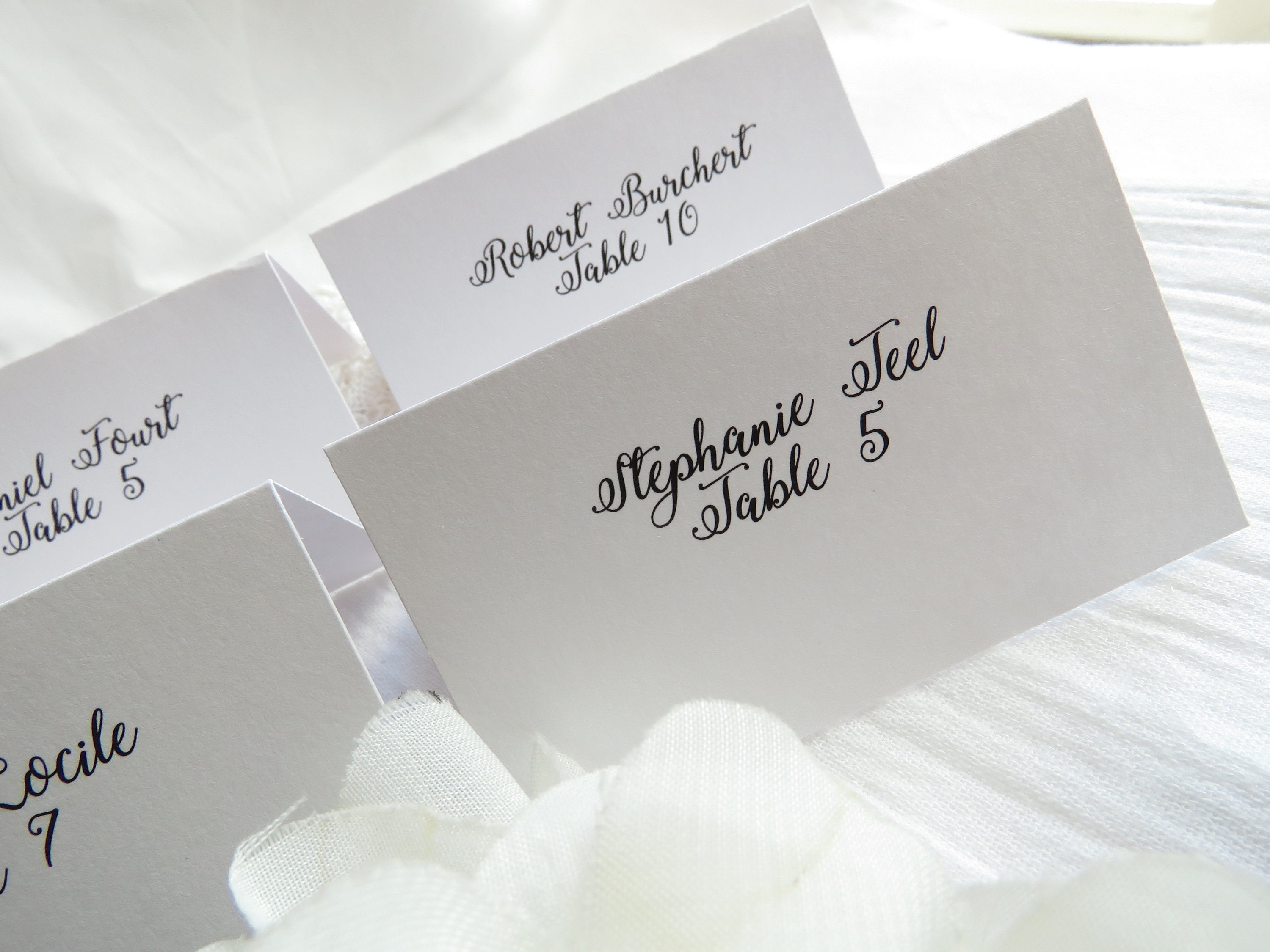 Custom Design Wedding Name Cards Wedding Name Cards Place Etsy
