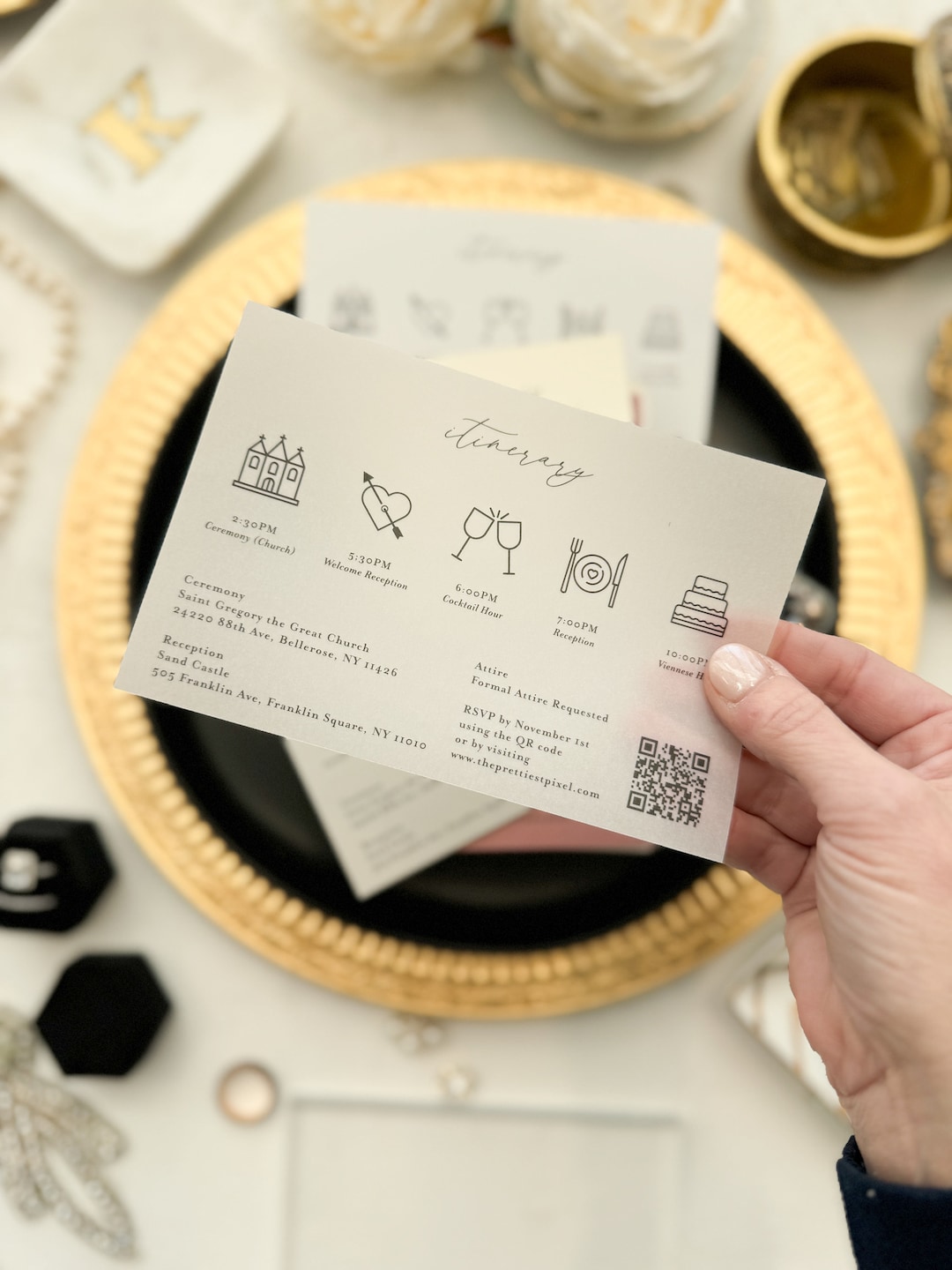 Wedding Weekend Itinerary for Welcome Bag or Welcome Gift - Printed ...