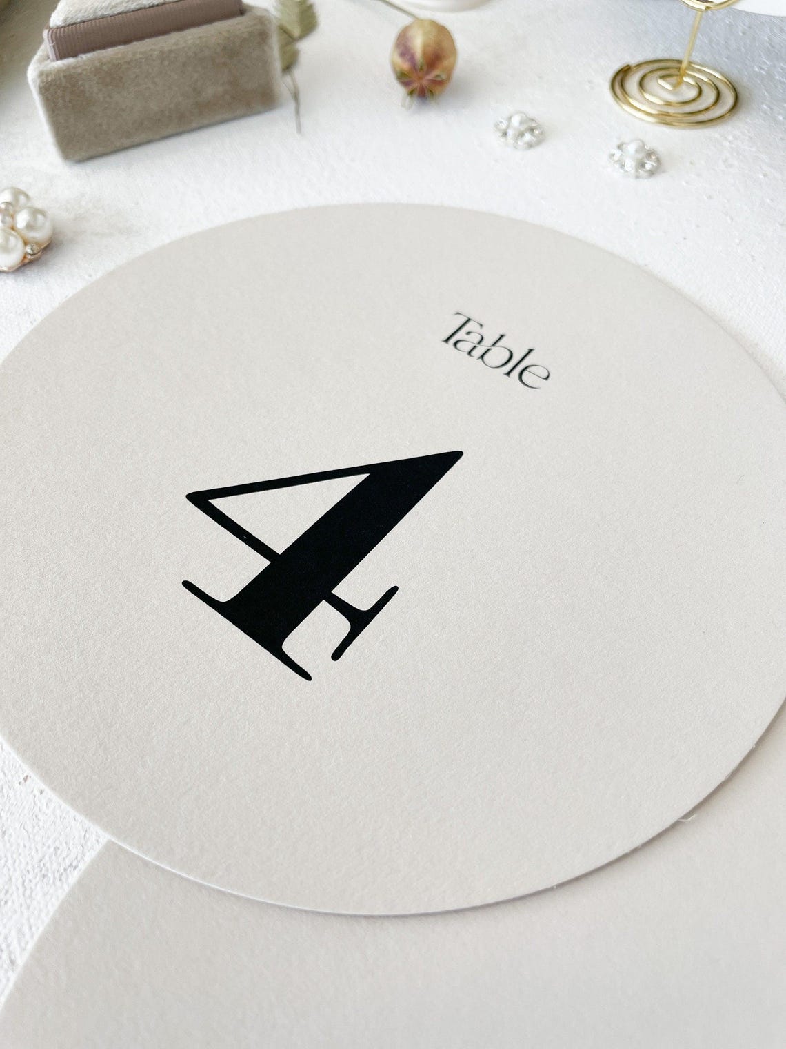 PRINTED Circle Table Numbers - 5.75 Inches - Style 46 - Etsy