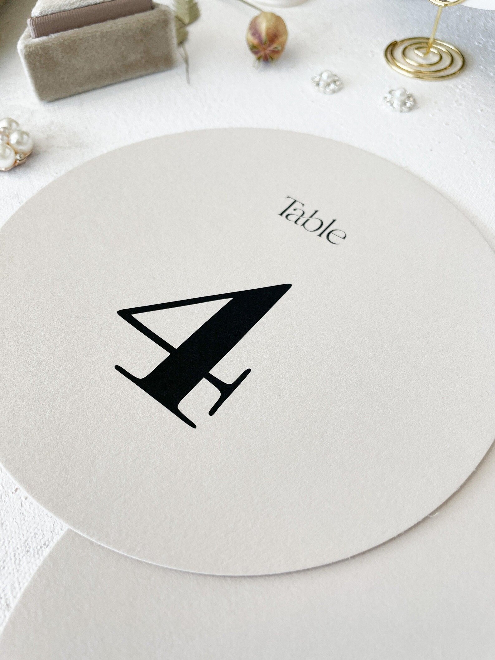 PRINTED Circle Table Numbers - 5.75 Inches - Style 46 - Etsy