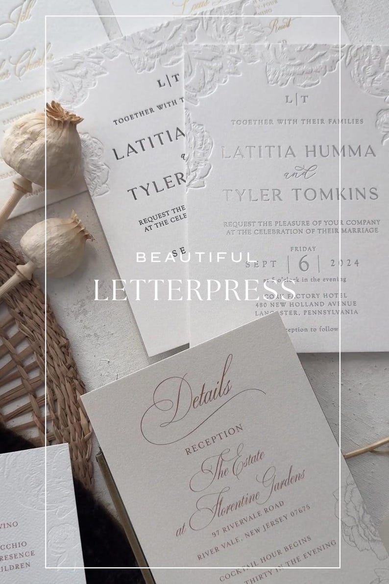 Wedding Invitation Sample Pack (various Prints and Finishes Included ...