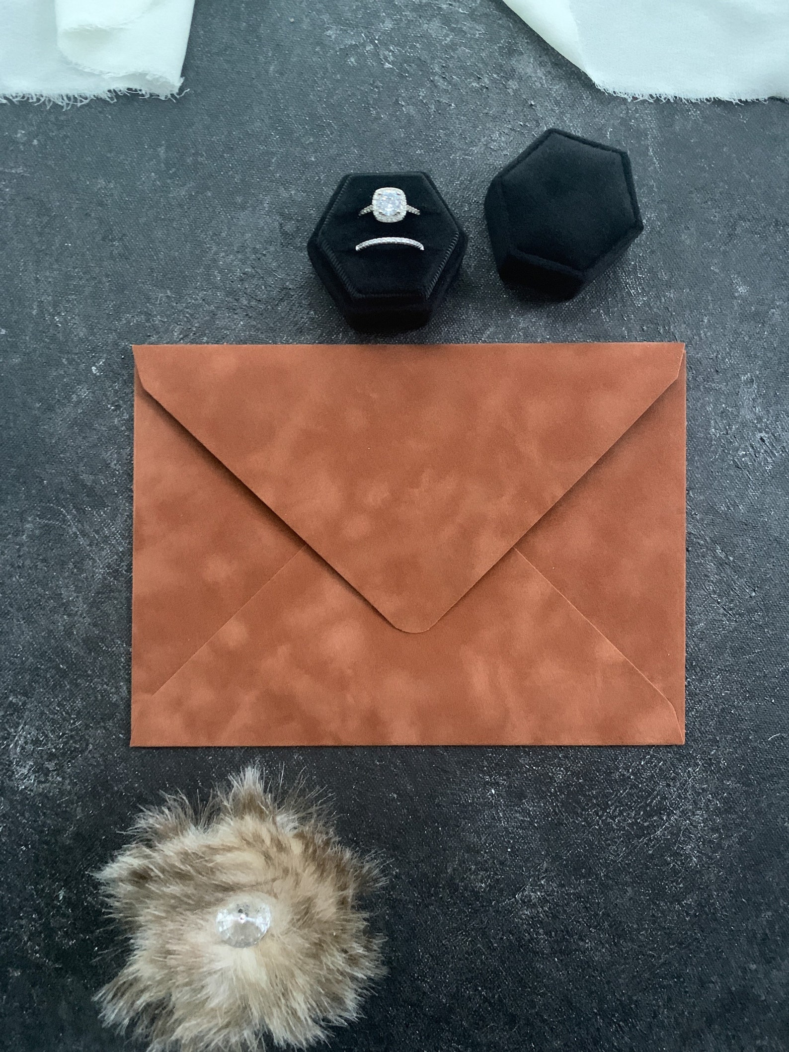 Velvet Envelopes Spice Velvet Envelope A7 7.25x5.25 | Etsy